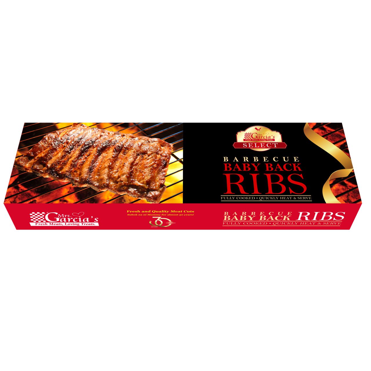 Mrs. Garcia's BBQ Baby Back Ribs - 700g - 800g – Mrs. Garcia's Meats Manila